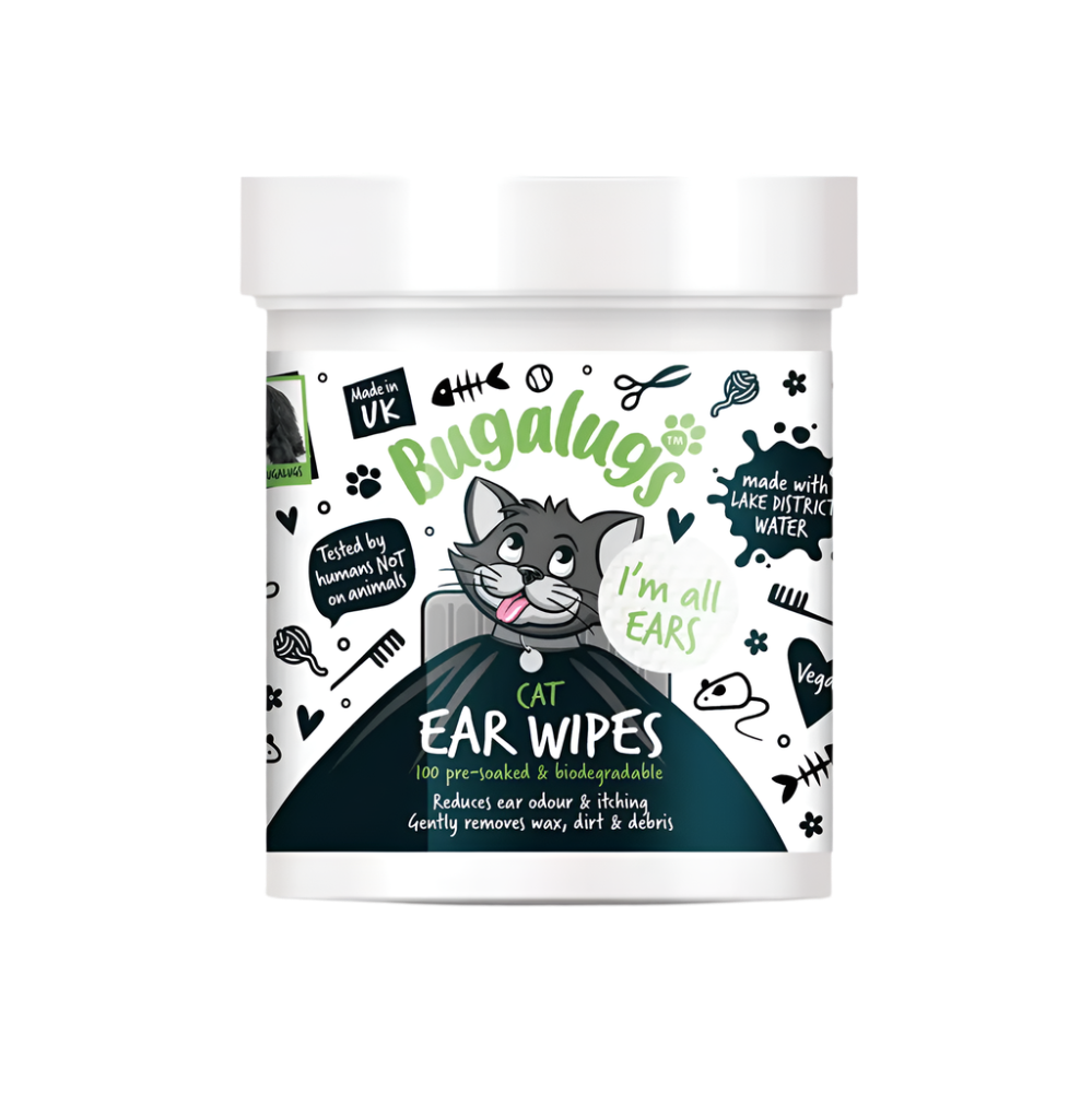 Bugalugs Cat Ear Wipes - 100pcs | The Pets Club