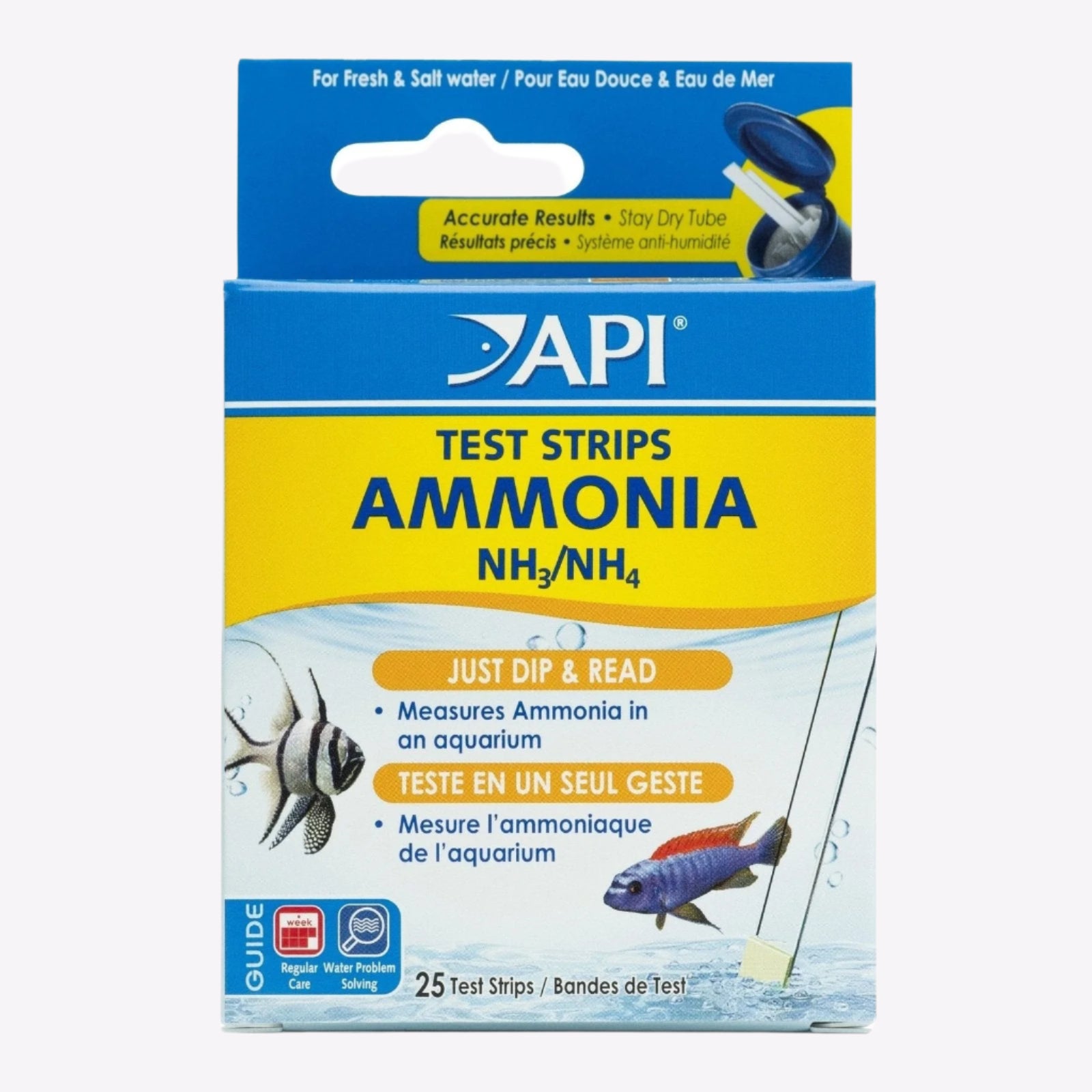 API Ammonia NH3/NH4 Test Strips - 25 Count | The Pets Club