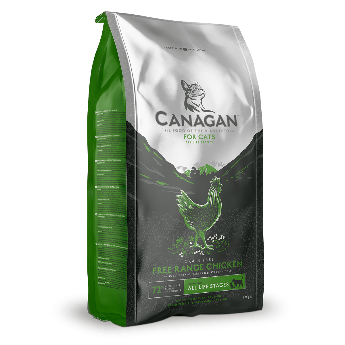 Canagan Free Range Chicken Grain-Free Dry Cat Food - 4kg | The Pets Club