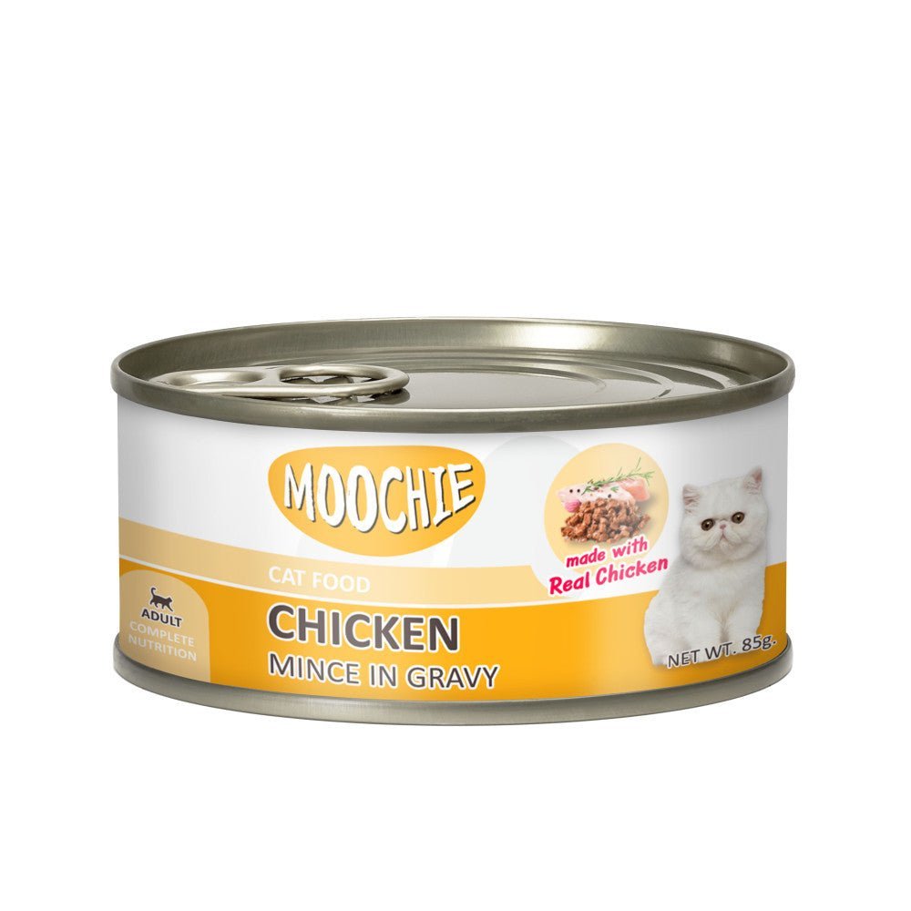 Moochie Adult Mince With Chicken Can - 12x85g | The Pets Club