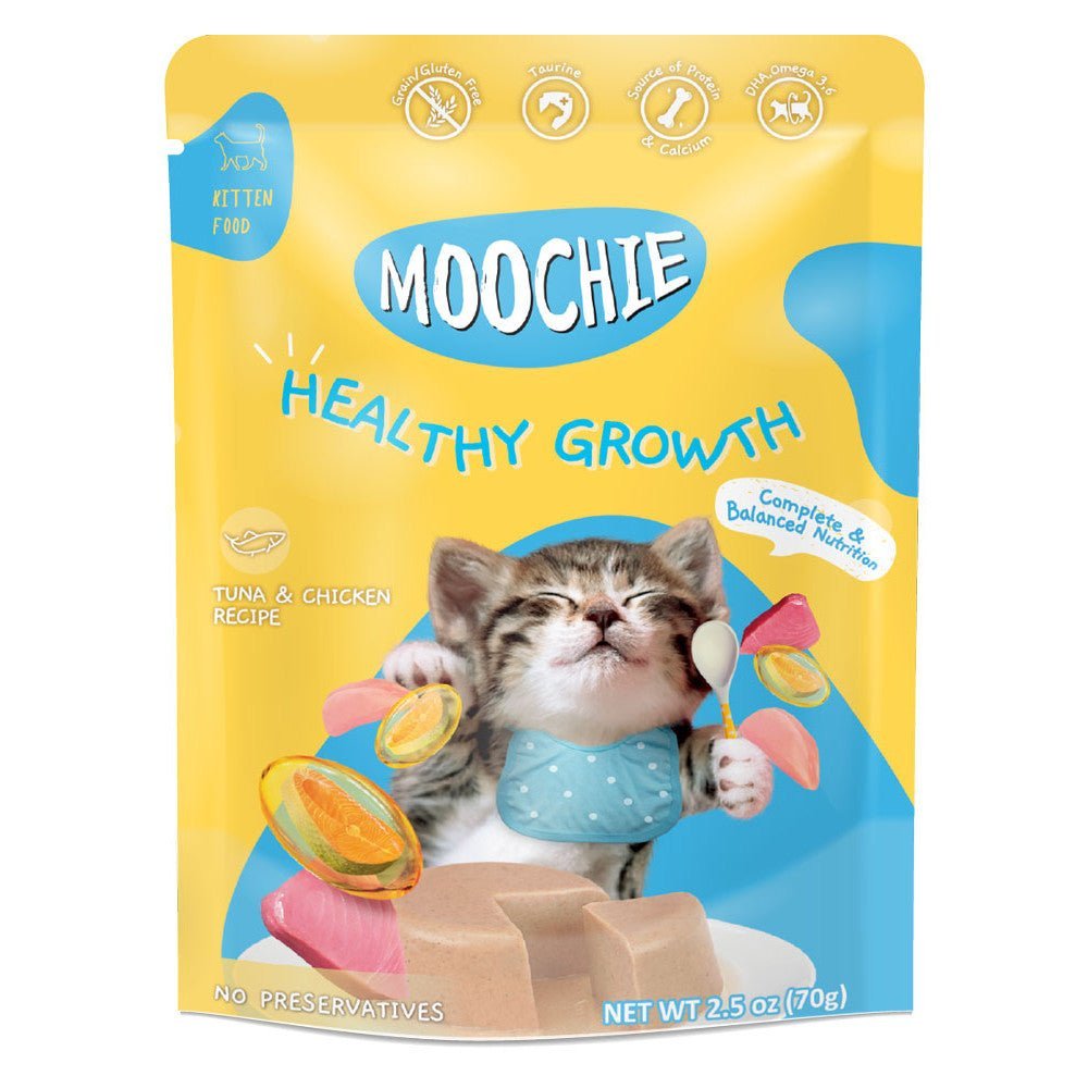 Moochie Cat Food Tuna And Chicken Recipe For Kitten - Healthy Growth P ...